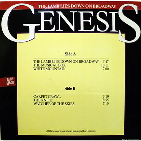 Genesis - The Lamb Lies Down On Broadway - Vinyl LP - 1982 - EU - Original | HHV