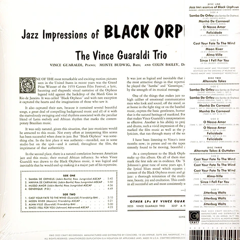 Vince Guaraldi - Jazz Impressions Of Black Orpheus Deluxe Edition ...