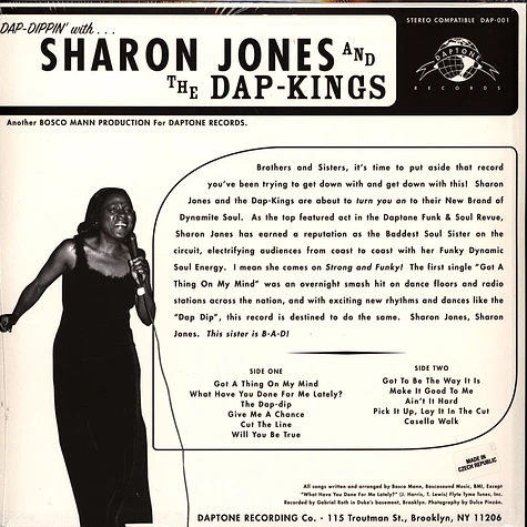 Sharon Jones & The Dap Kings - Dap Dippin' Remastered Edition - Vinyl ...