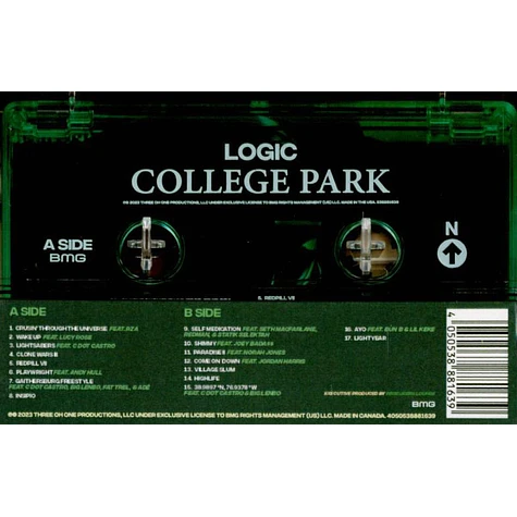 Logic - College Park - Tape - 2023 - EU - Original | HHV