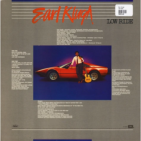 Earl Klugh - Low Ride - Vinyl LP - 1983 - US - Original | HHV