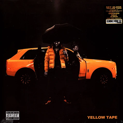 Key Glock - Yellow Tape Yellow, Black & White Vinyl Edition - Vinyl LP ...