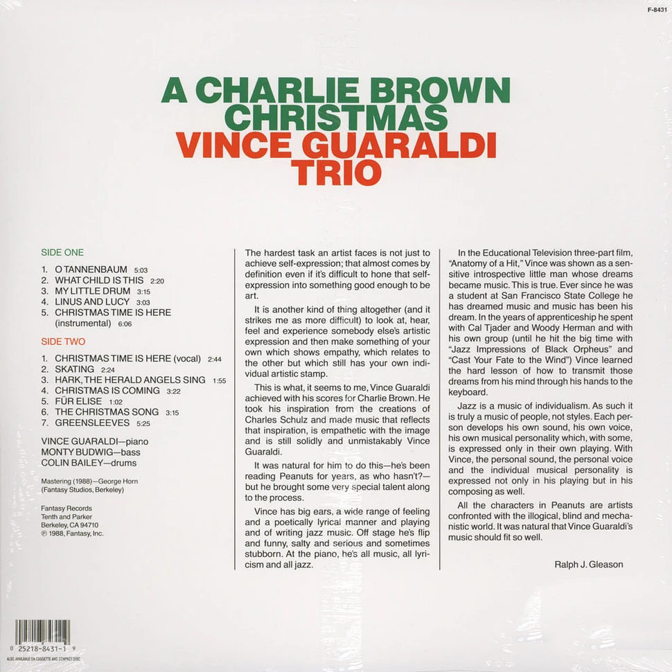 Vince Guaraldi Trio - A Charlie Brown Christmas Black Vinyl Edition ...