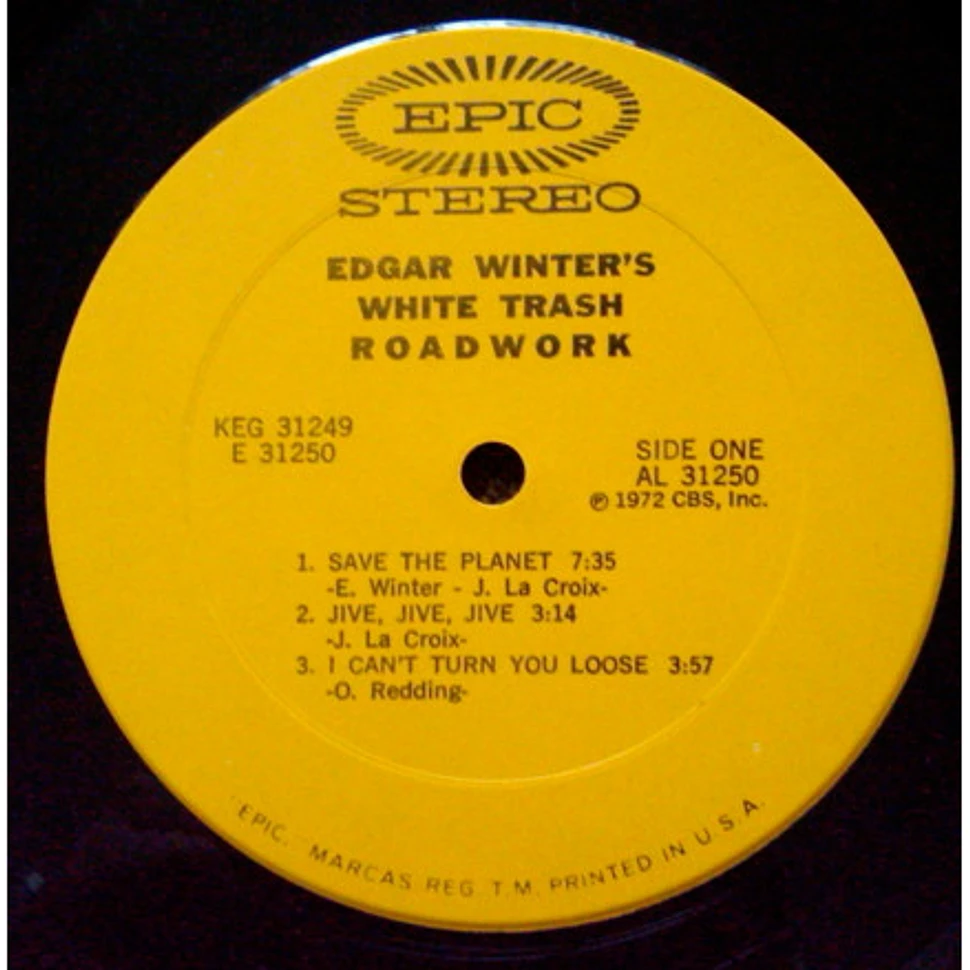 Edgar Winter's White Trash - Roadwork - Vinyl 2LP - 1972 - US ...