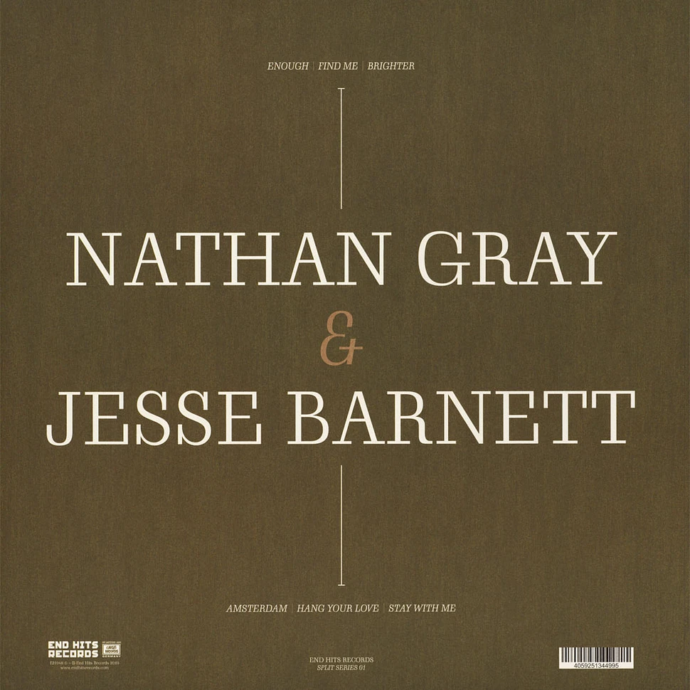 Nathan Gray of Boysetsfire / Jesse Barnett - Split EP Turquoise Vinyl ...