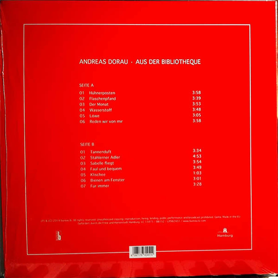 Andreas Dorau - Aus Der Bibliotheque - Vinyl LP+CD - 2014 - DE ...