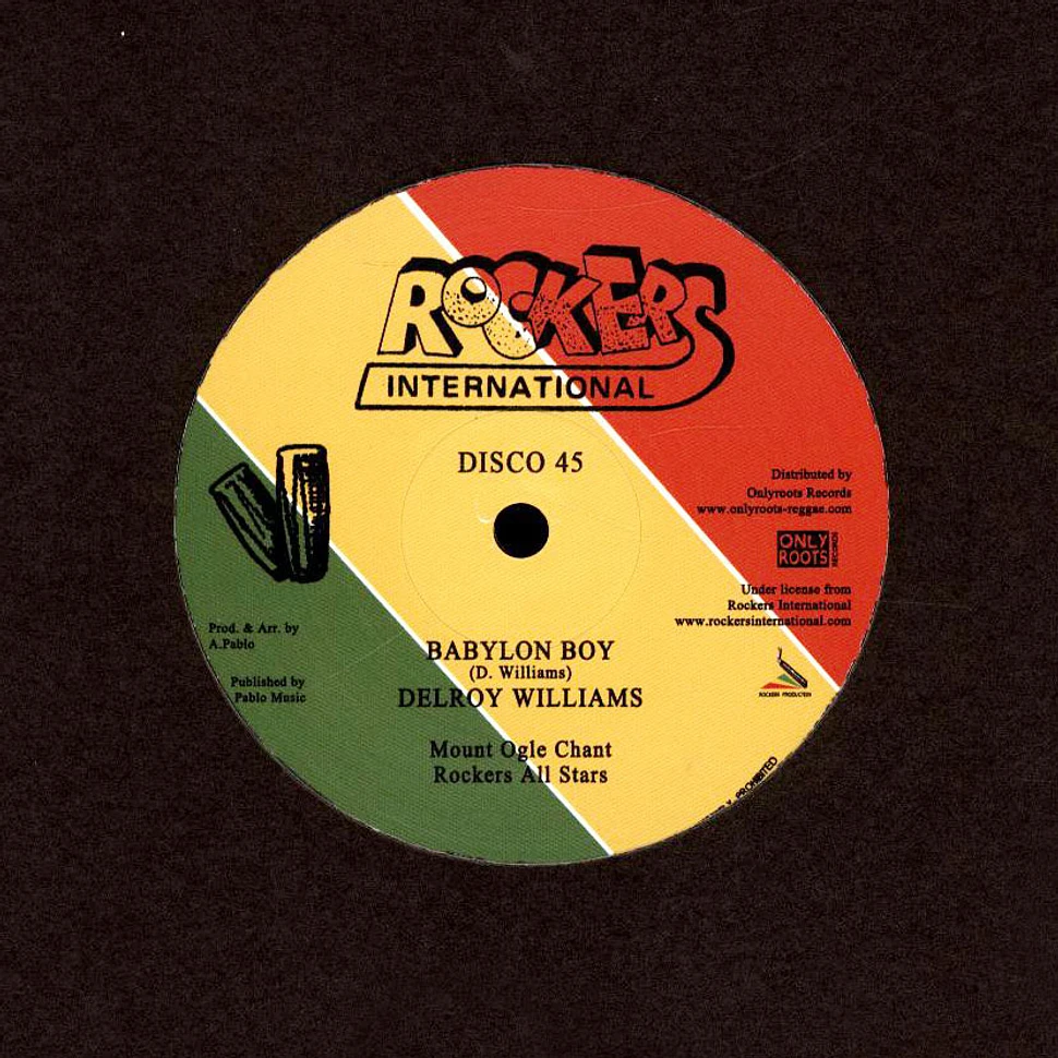 Delroy Williams & Augustus Pablo - Think Twice / Babylon Boy - Vinyl 12 ...
