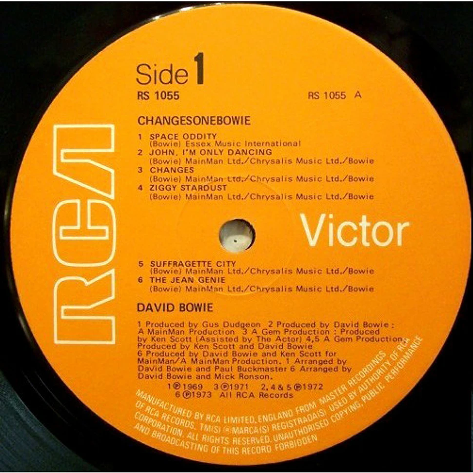 David Bowie - ChangesOneBowie - Vinyl LP - 1976 - UK - Original | HHV