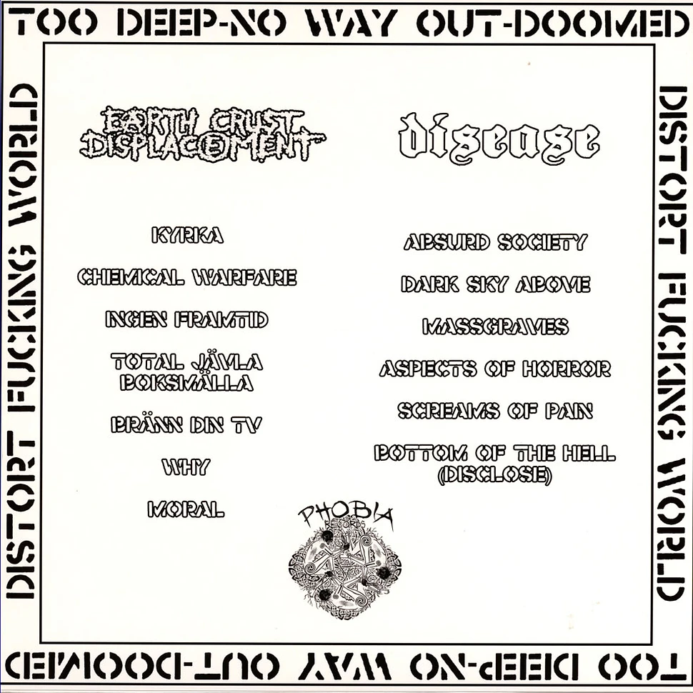 Earth Crust Displacement / Disease - Split - Vinyl LP - 2019 - EU ...