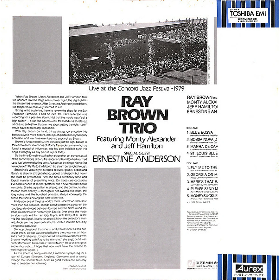 Ray Brown Trio With Special Guest Ernestine Anderson - Live At The ...