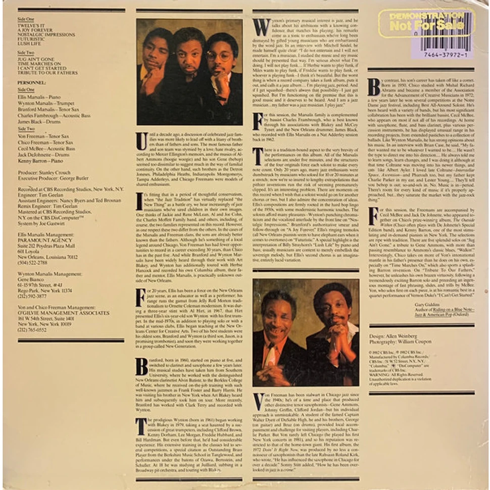 Wynton Marsalis, Branford Marsalis, Ellis Marsalis - Chico Freeman, Von ...