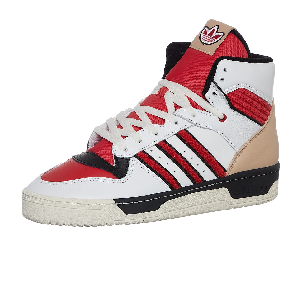 adidas - Rivalry Hi (Footwear White / Glory Red / Core Black) | HHV