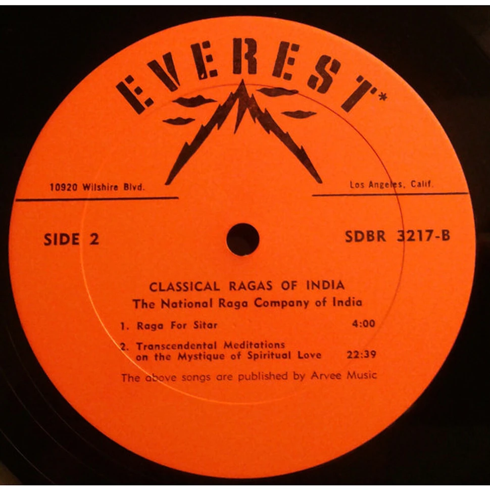 The National Raga Company Of India - Classical Ragas Of India - Vinyl ...