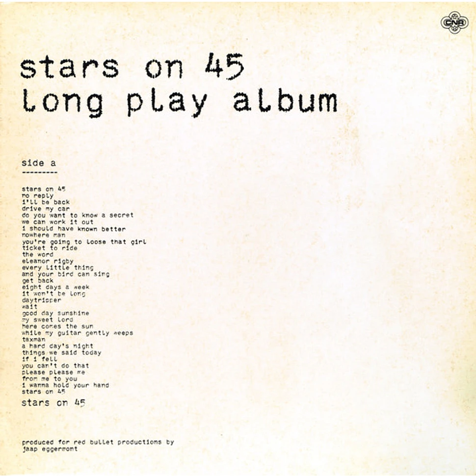 Stars On 45 - Long Play Album - Vinyl LP - 1981 - DE - Original | HHV