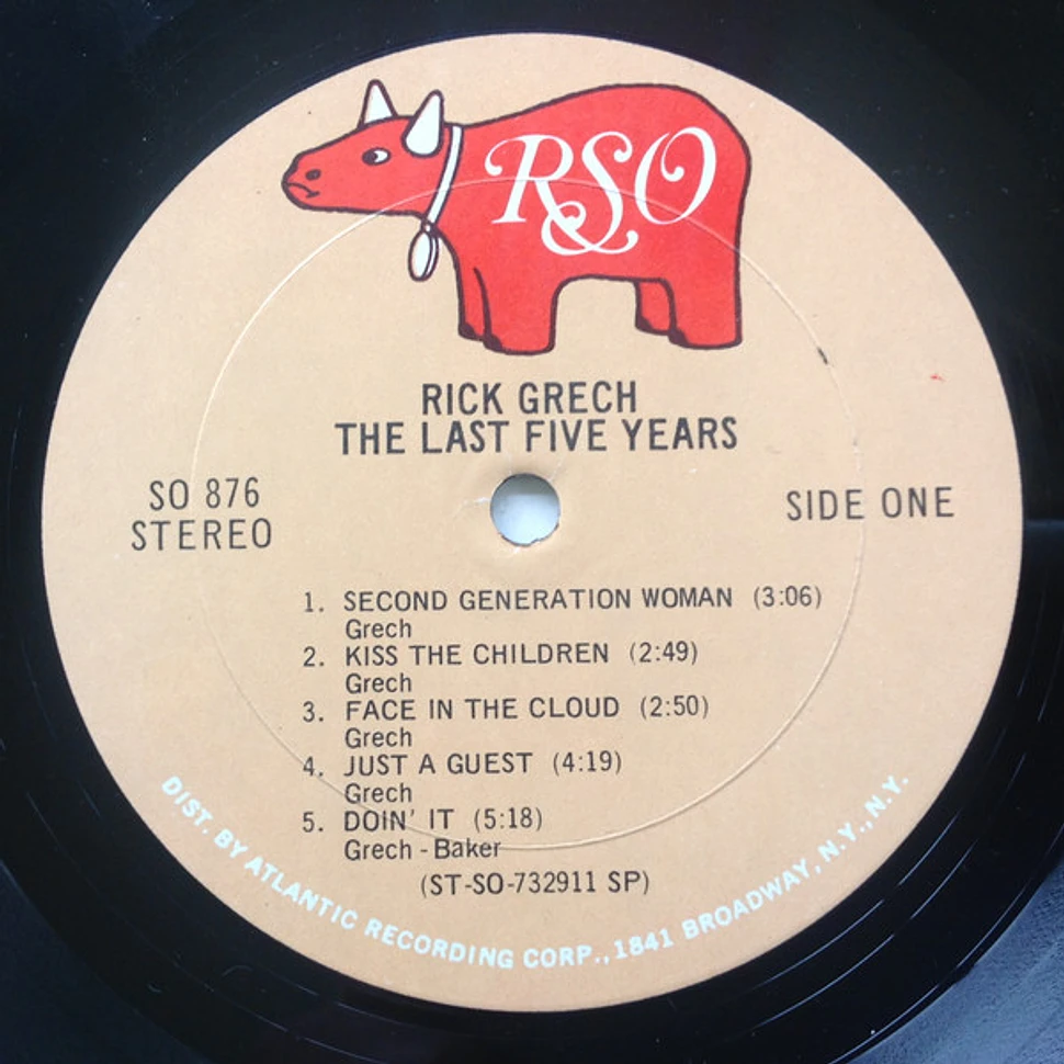Rick Grech - The Last Five Years - Vinyl LP - 1973 - US - Original | HHV