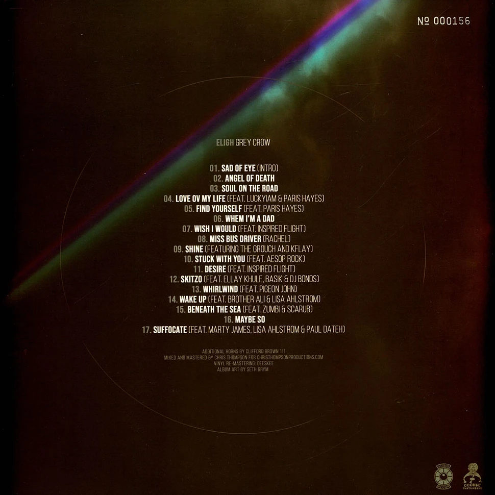 Eligh - Grey Crow Signed Edition - Vinyl LP - 2010 - US - Reissue | HHV