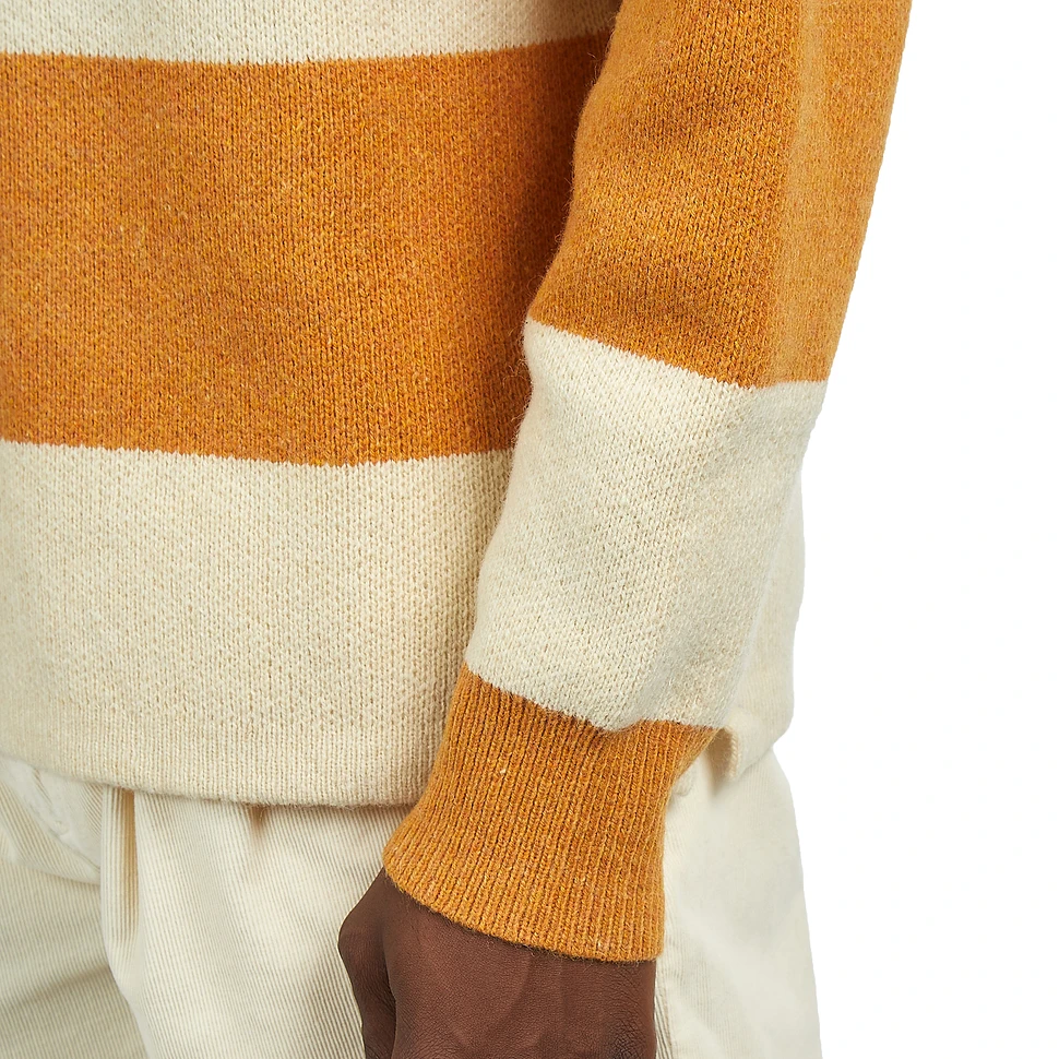 Patagonia - Recycled Wool Rugby Sweater (Rugby Stripe / Dried Mango) | HHV