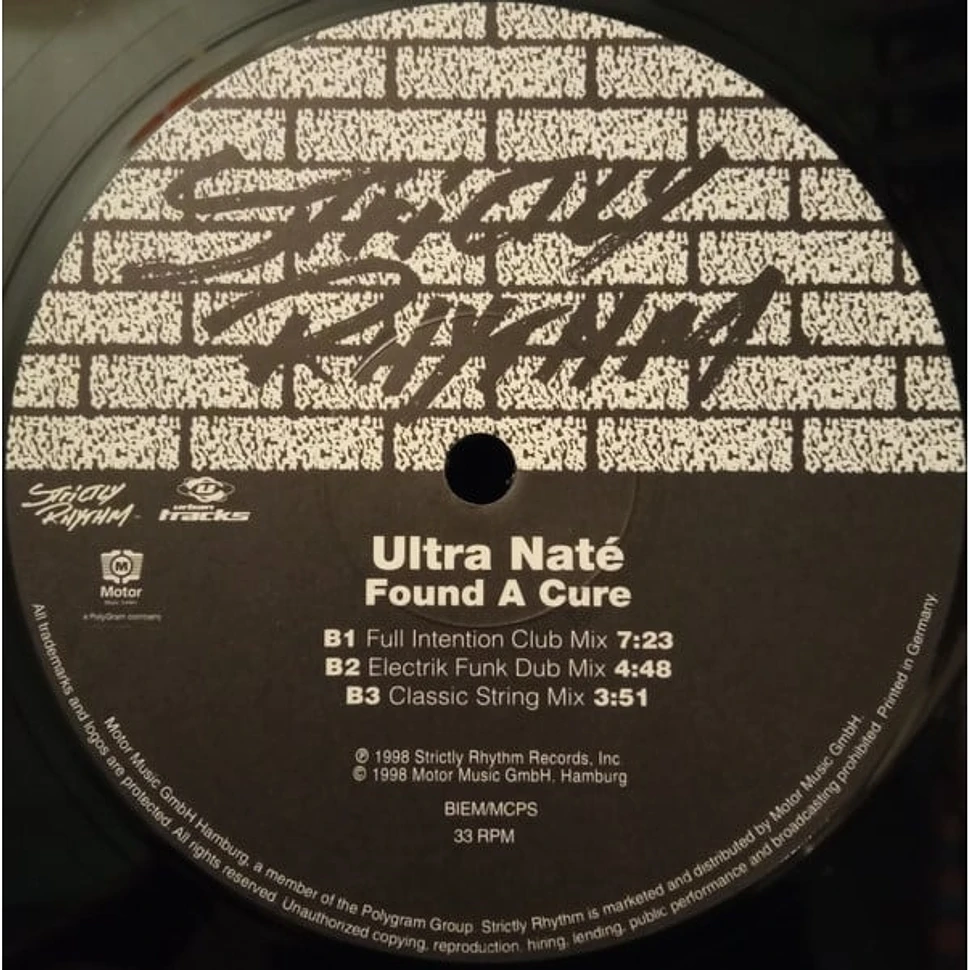 Ultra Nate - Found A Cure - Vinyl 12" - 1998 - DE - Original | HHV