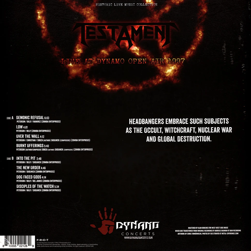 Testament - Live At Dynamo Open Air 1997 - Vinyl LP - 2023 - EU ...