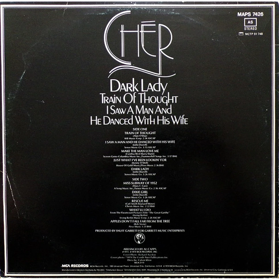 Cher - Dark Lady - Vinyl LP - 1974 - DE - Original | HHV