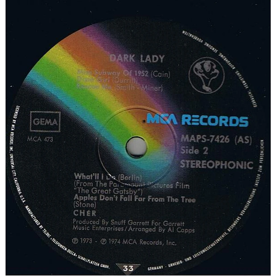 Cher - Dark Lady - Vinyl LP - 1974 - DE - Original | HHV