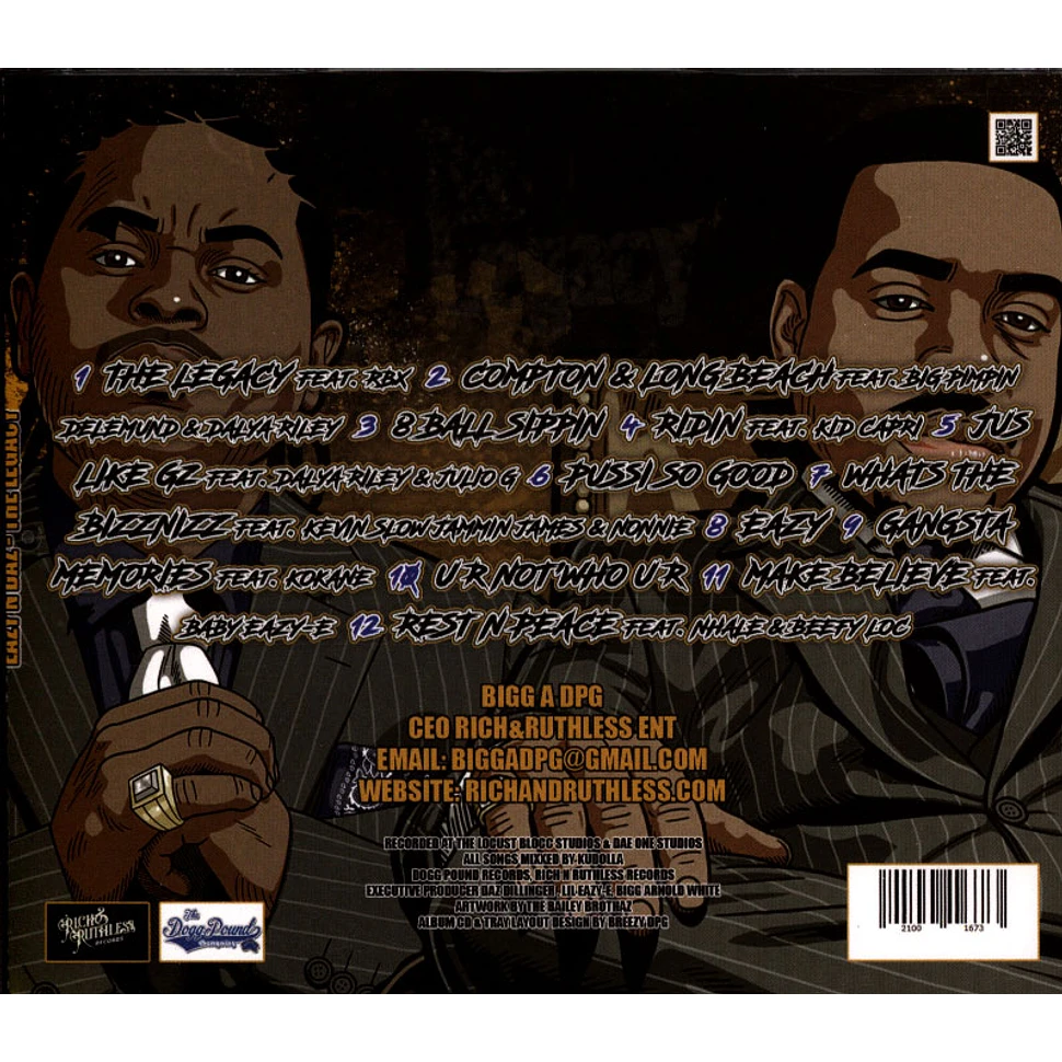 Lil Eazy-E & Daz Dillinger - The Legacy - CD - 2023 - US - Original | HHV