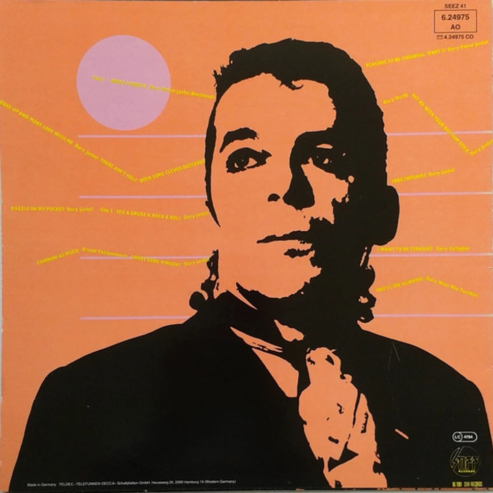 Ian Dury And The Blockheads - Jukebox Dury - Vinyl LP - 1981 - DE ...