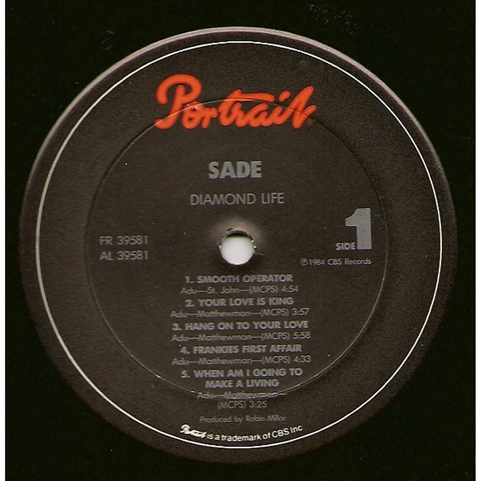 Sade - Diamond Life - Vinyl LP - 1984 - US - Original | HHV