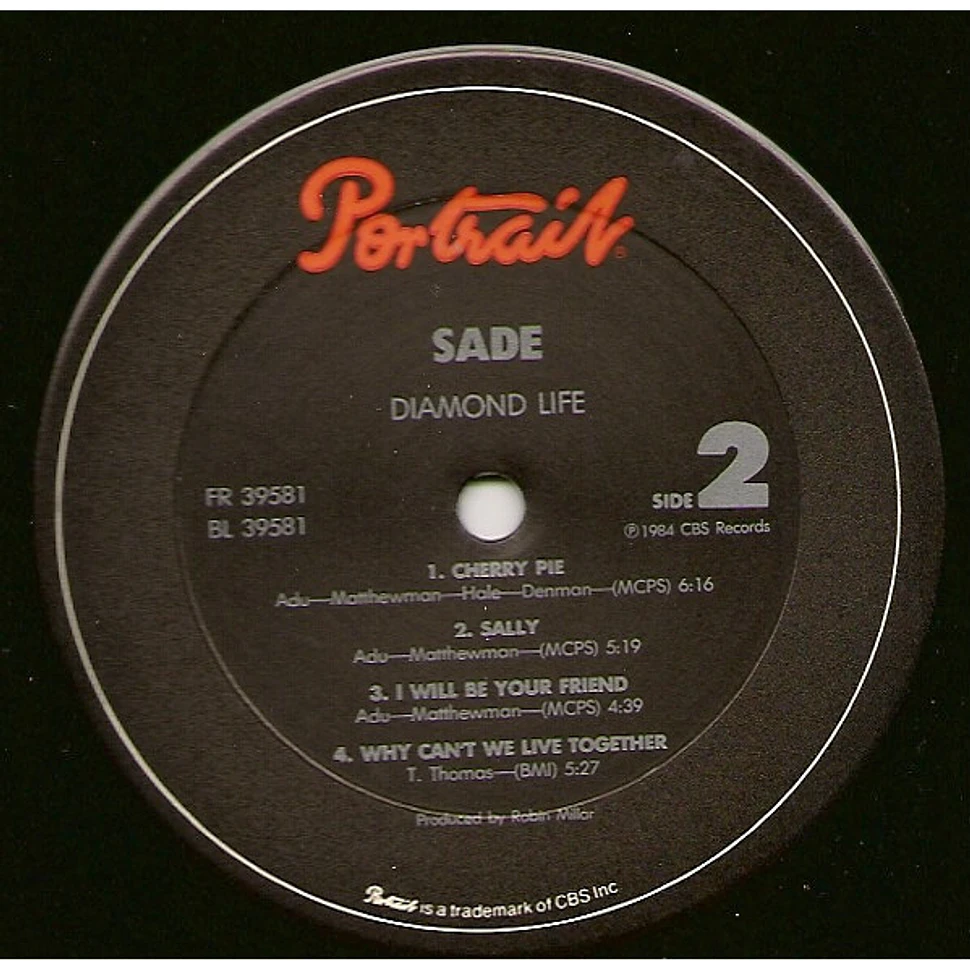 Sade - Diamond Life - Vinyl LP - 1984 - US - Original | HHV
