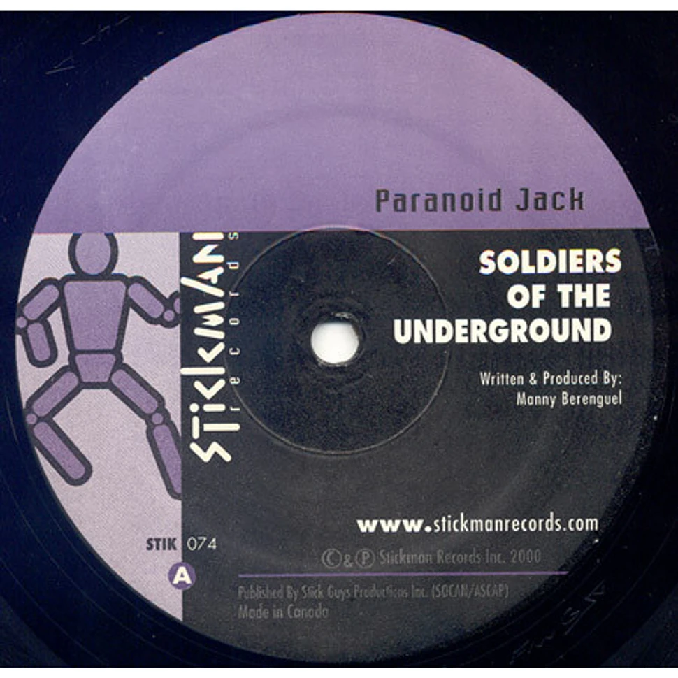 Paranoid Jack - Soldiers Of The Underground - Vinyl 12" - 2000 - CA ...