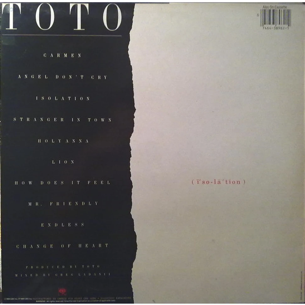 Toto - Isolation - Vinyl LP - 1984 - GR - Original | HHV