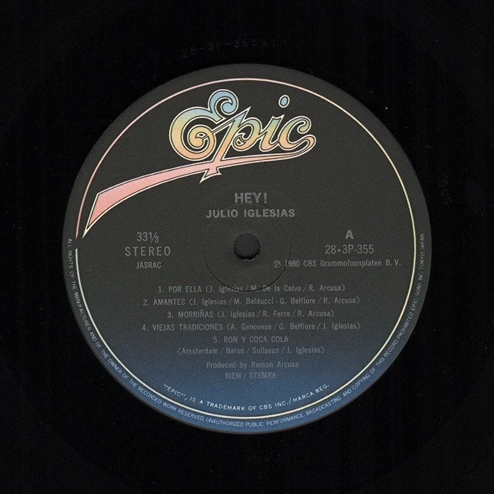 Julio Iglesias - Hey! - Vinyl LP - 1980 - JP - Original | HHV