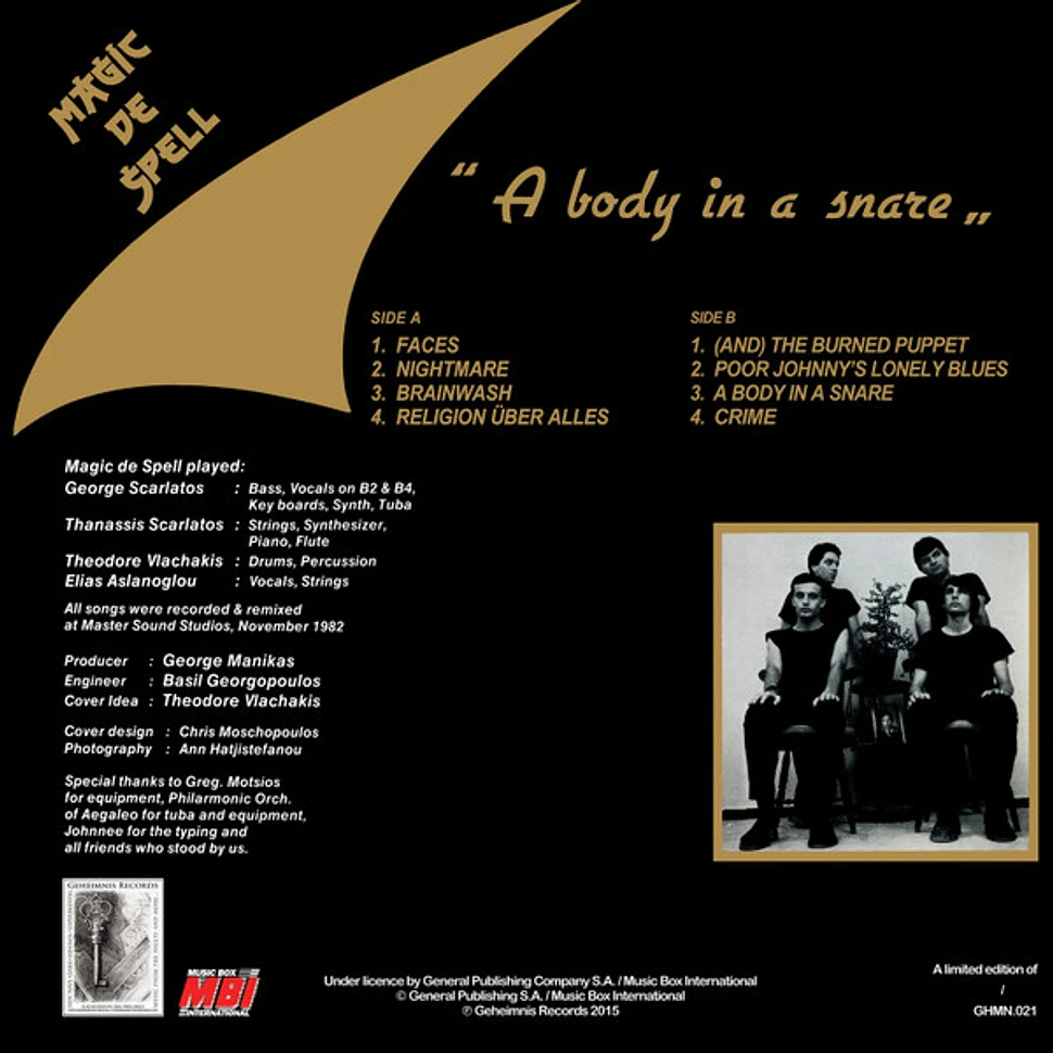 Magic De Spell - A Body In A Snare - Vinyl LP - 2015 - GR - Reissue | HHV