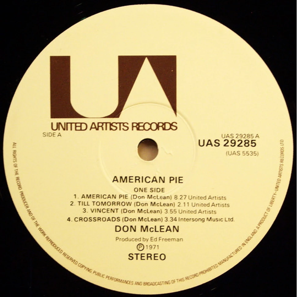 Don McLean - American Pie - Vinyl LP - 1971 - UK - Original | HHV