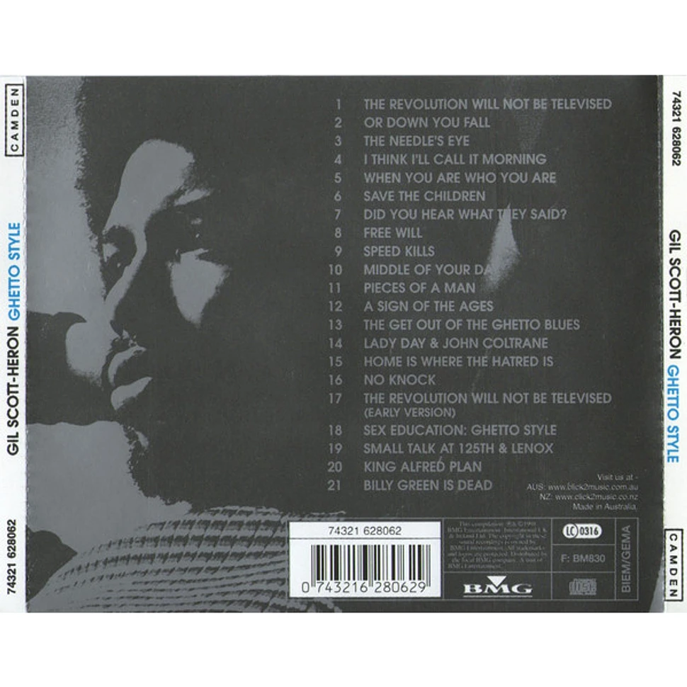 Gil Scott-Heron - Ghetto Style - CD - 1998 - AU - Original | HHV
