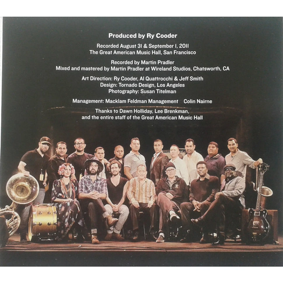 Ry Cooder And Corridos Famosos - Live - CD - 2013 - EU - Original | HHV