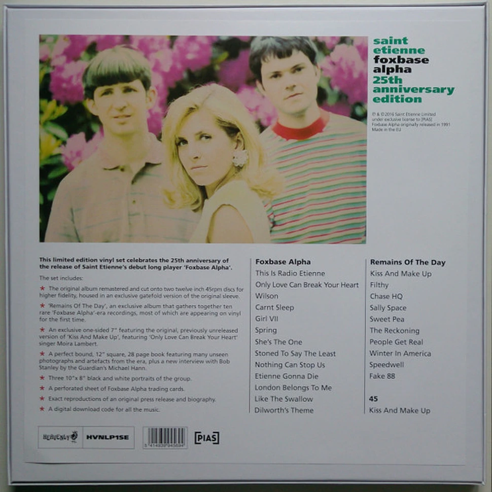 Saint Etienne - Foxbase Alpha - Vinyl 3LP+7" - 2017 - UK - Reissue | HHV