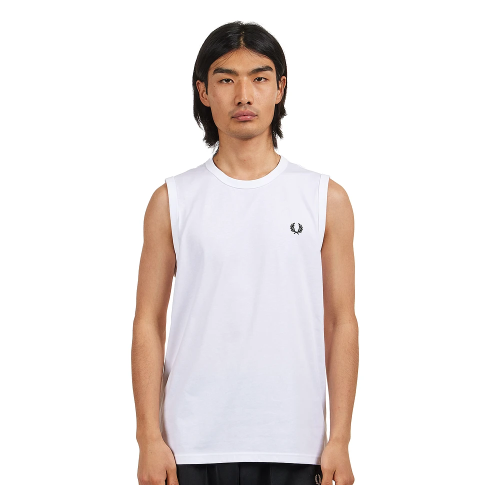 Fred Perry - Crew Neck Vest (White) | HHV