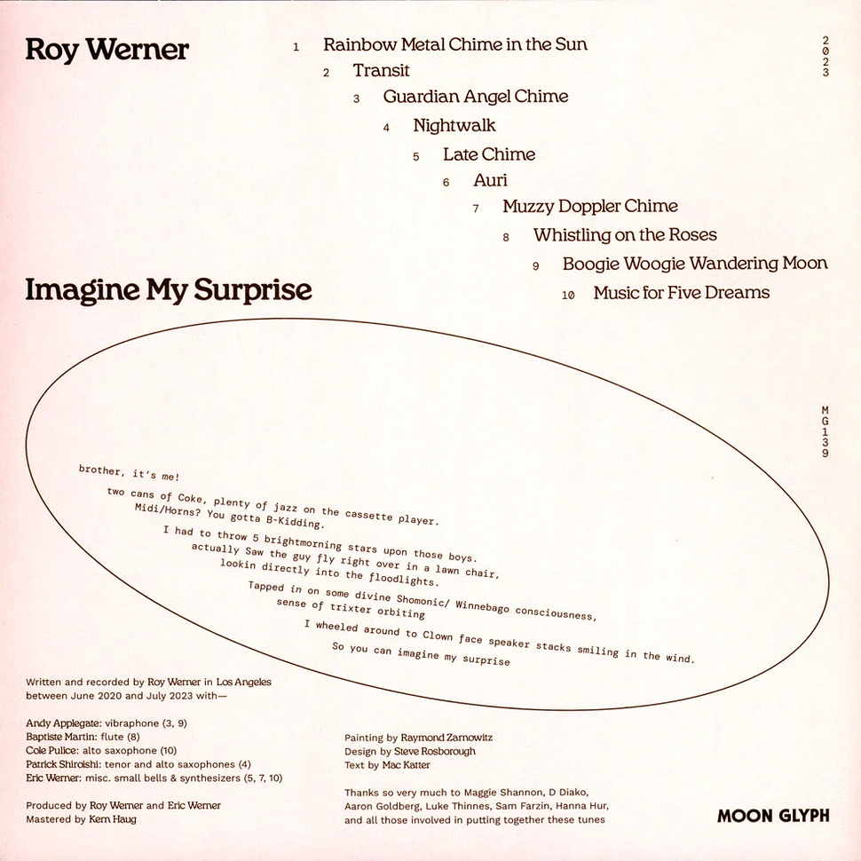 Roy Werner - Imagine My Surprise - Vinyl LP - 2023 - US - Original | HHV