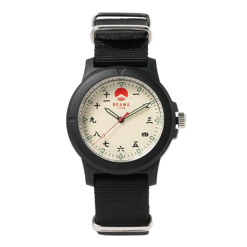 Beams Japan - Kanji Number Wrist Watch (Black) | HHV