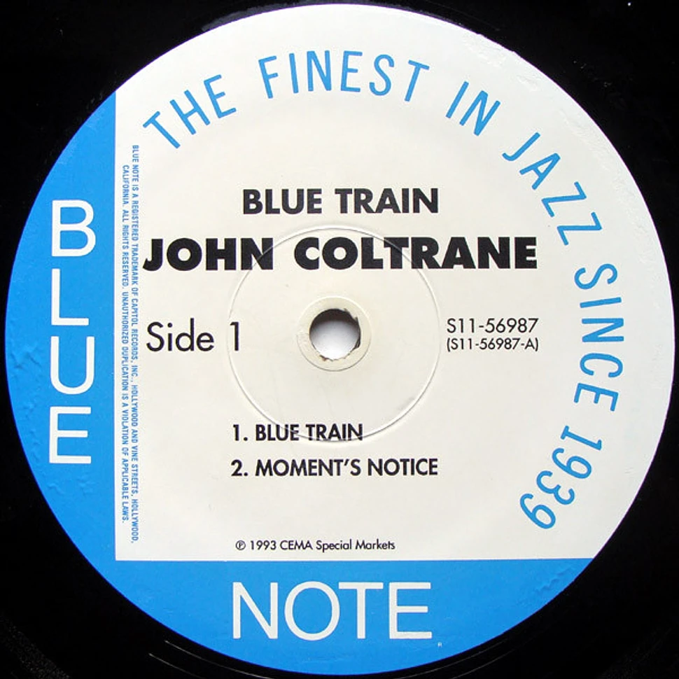 John Coltrane - Blue Train - Vinyl LP - US - Reissue | HHV