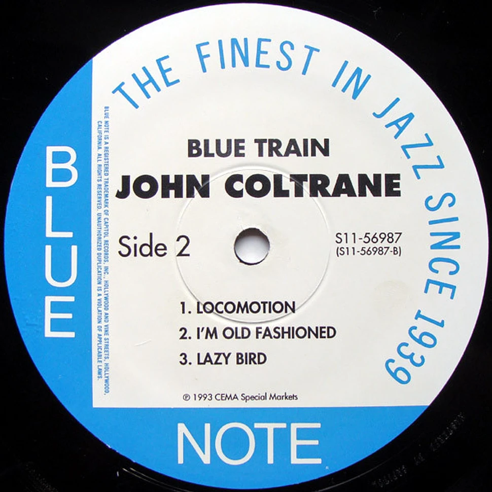 John Coltrane - Blue Train - Vinyl LP - US - Reissue | HHV