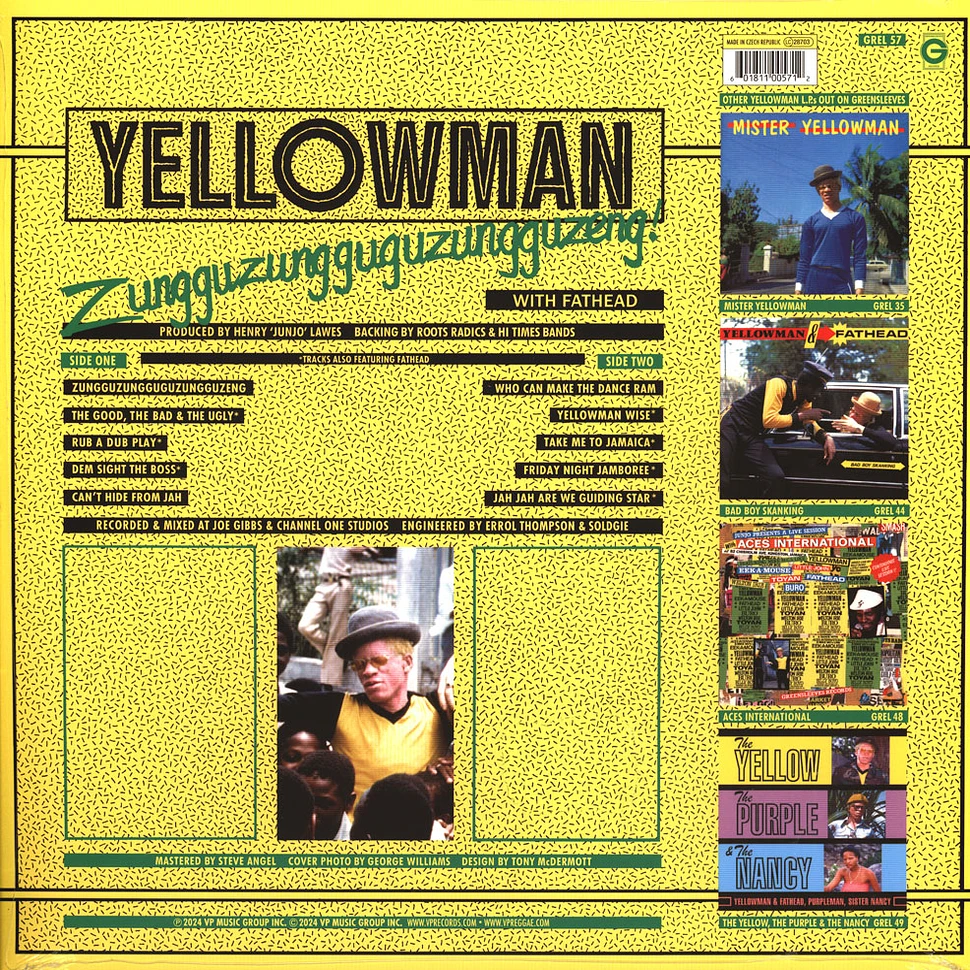 Yellowman - Zunguzenguguzeng Yellow Vinyl Editoin - Vinyl LP - 2024 ...