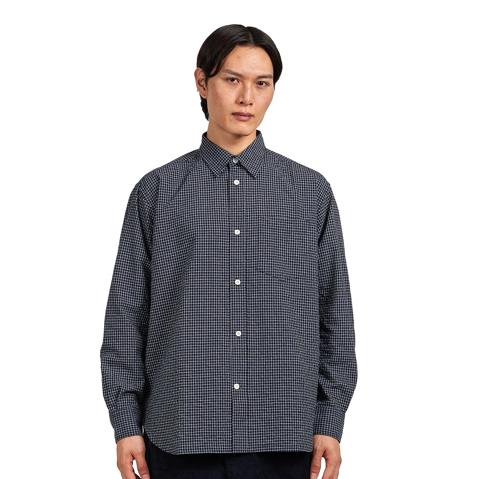 Norse Projects - Ole Check Oversized Shirt (Dark Navy) | HHV