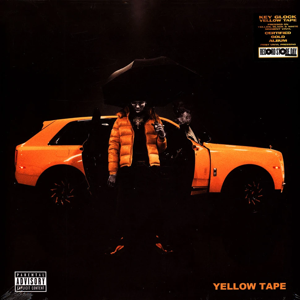 Key Glock - Yellow Tape Yellow, Black & White Vinyl Edition - Vinyl LP ...