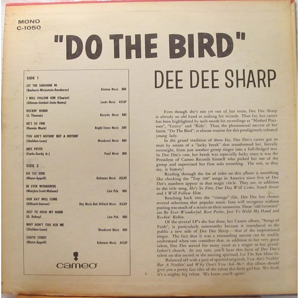 Dee Dee Sharp - Do The Bird - Vinyl LP - 1963 - US - Original | HHV