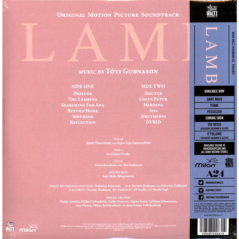 Toti Gunason - OST Lamb - Vinyl LP - 2023 - EU - Original | HHV