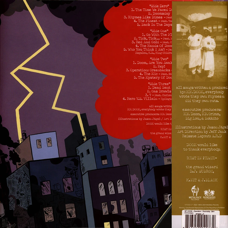 MF DOOM - Operation: Doomsday 25th Anniversary Black Friday Record ...