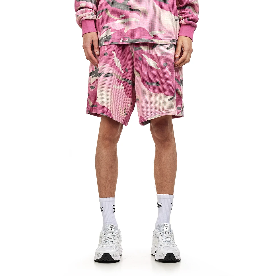 Patta - Cactus Flower Camo Waffle Shorts (Cactus Flower) | HHV