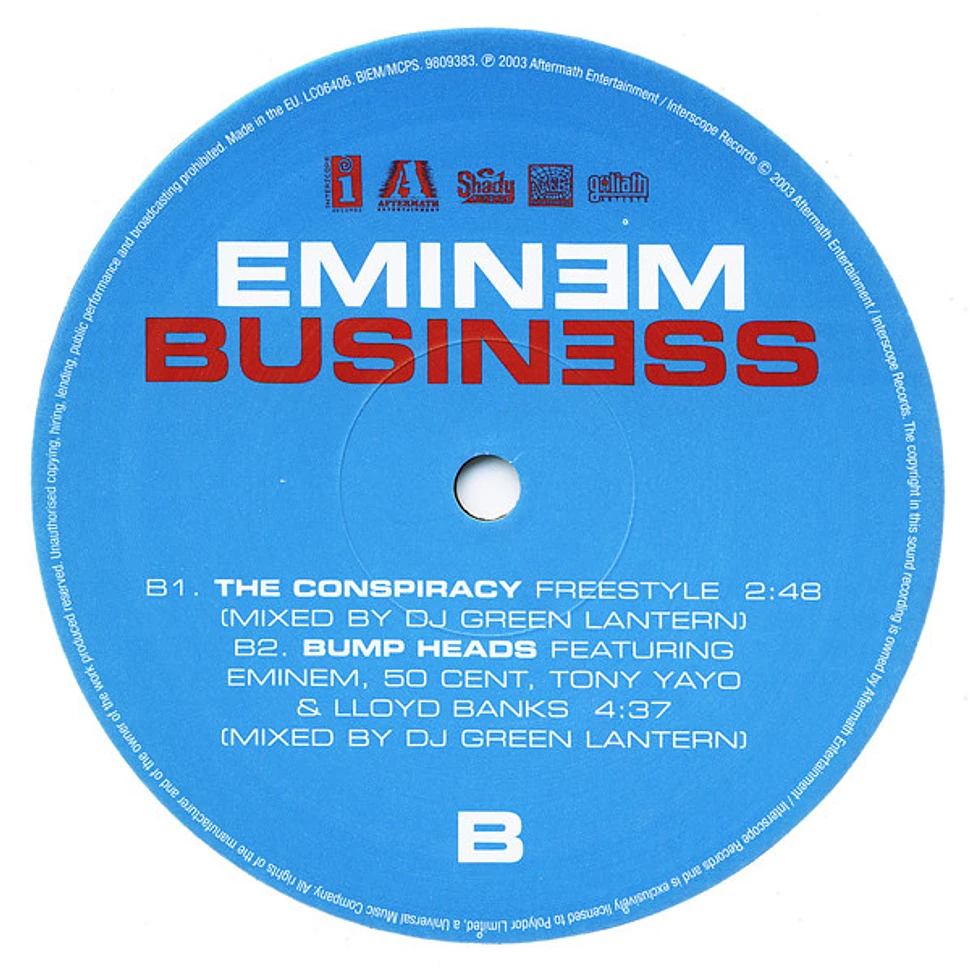 Eminem - Business - Vinyl 12" - 2003 - UK - Original | HHV